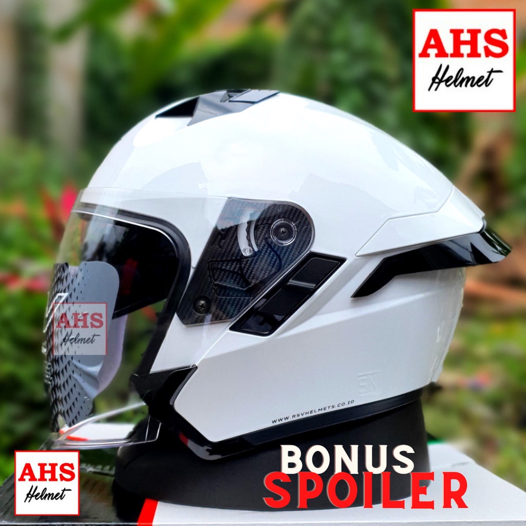 Jual HELM RSV SV300 HALF FACE DOBEL VISOR SOLID ORIGINAL STANDARD DOT ...