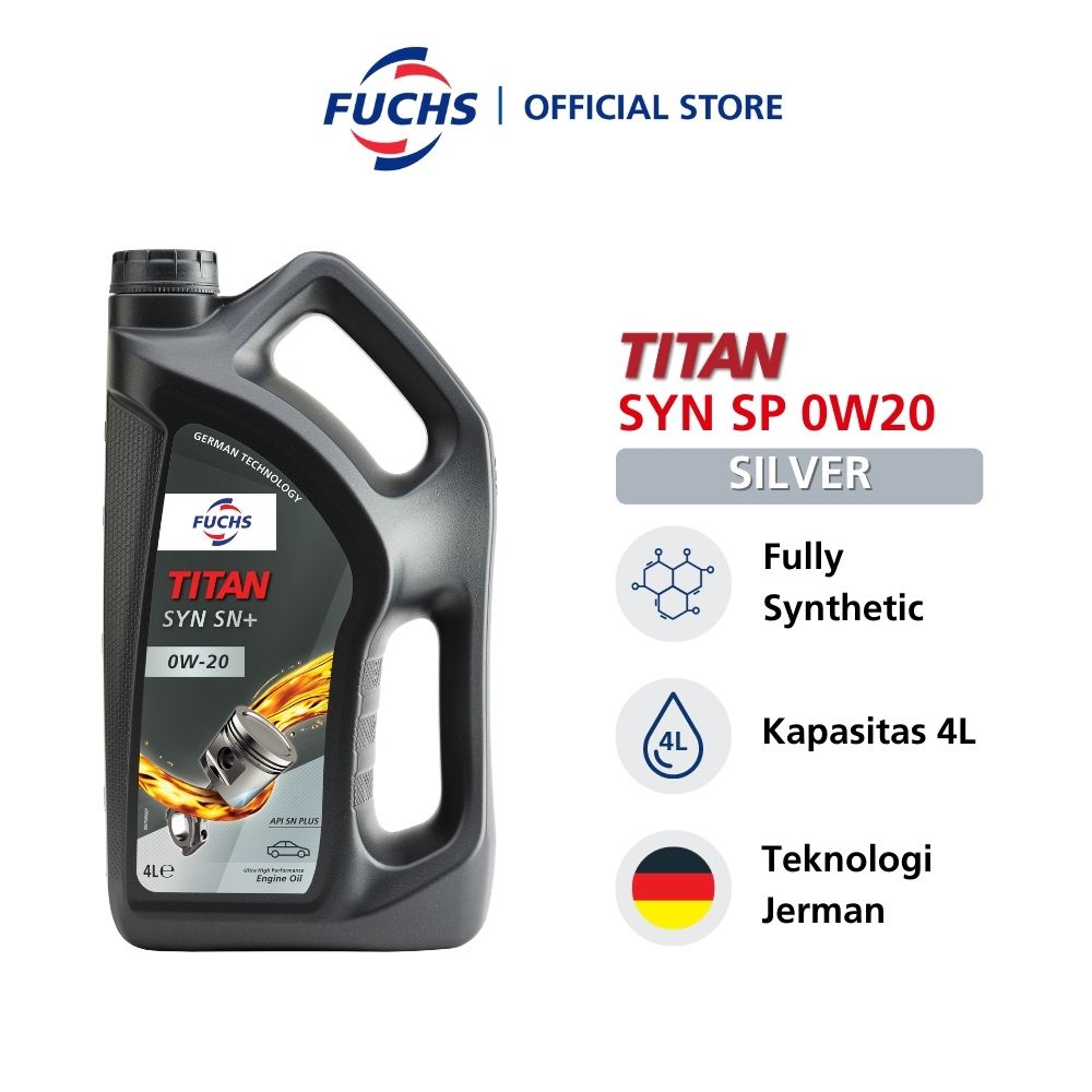 Jual FUCHS TITAN SYN SP SAE 0W20 Fully Synthetic Engine Oil 4L Oli ...