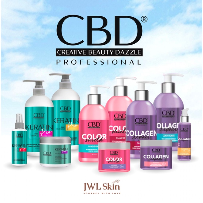 Jual CBD Professional Keratin Pro Color Shield Collagen Repair Hair ...