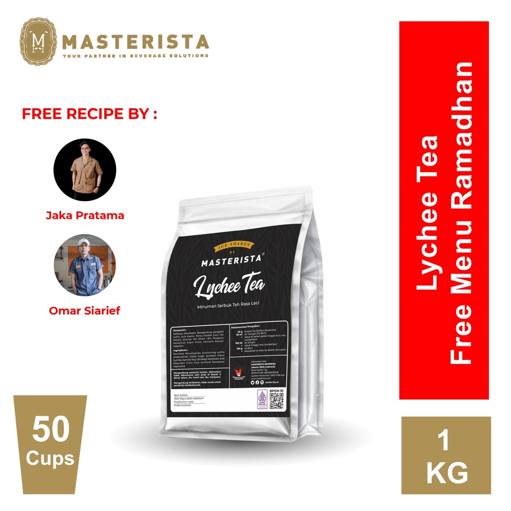 Jual Bubuk Minuman Masterista Lychee Tea 1kg / Bubuk Minuman Rasa Leci ...