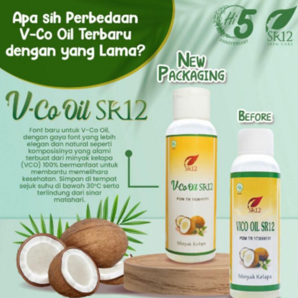 Jual VCO Virgin Coconut Oil SR12 100ml Minyak Kelapa Murni COLD PRESS ...