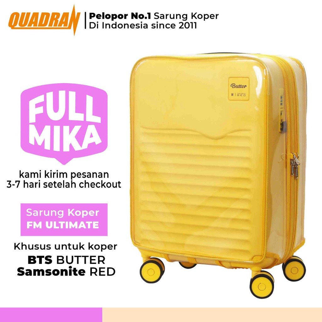 Jual Sarung Koper Full Mika Quadran Khusus Koper Samsonite Red BTS ...