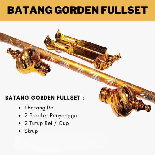 Jual TIANG BATANG GORDEN UK 1 METER 2 METER PIPA TIANG HORDENG REL ...