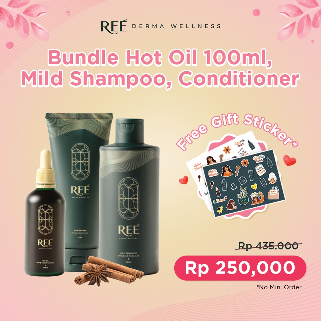 Jual Ree Derma Wellness - Bundle Special Price - Hot Oil 100ml, Mild ...