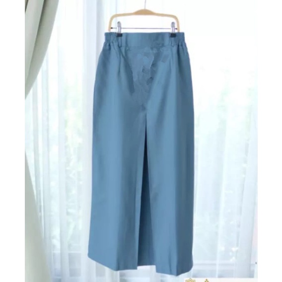Jual ROK SPAN ABU Rok SPAN BELAH TENGAH Rempel Depan Sekolah Kerja ...