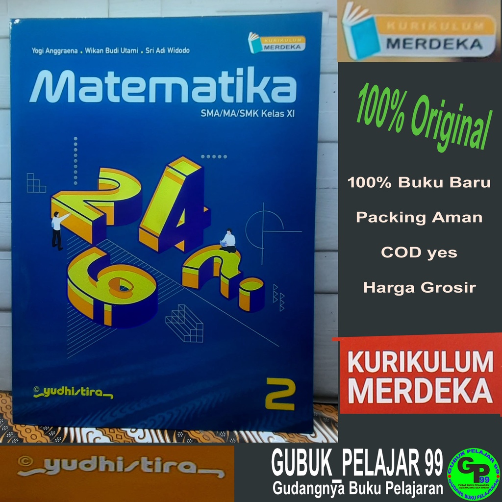 Jual Buku Siswa MATEMATIKA Untuk Kelas 11 SMA/MA/SMK Kurikulum Merdeka Penerbit Yudhistira ...