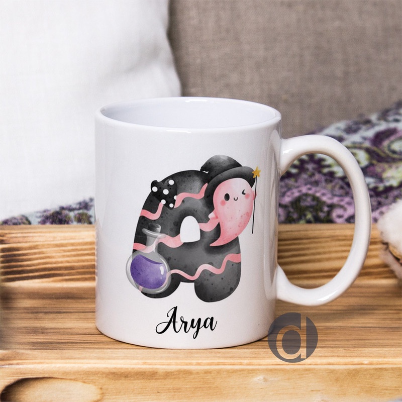 Jual Mug Gelas Inisial Alphabet Lucu Bisa Tulis nama | Shopee Indonesia