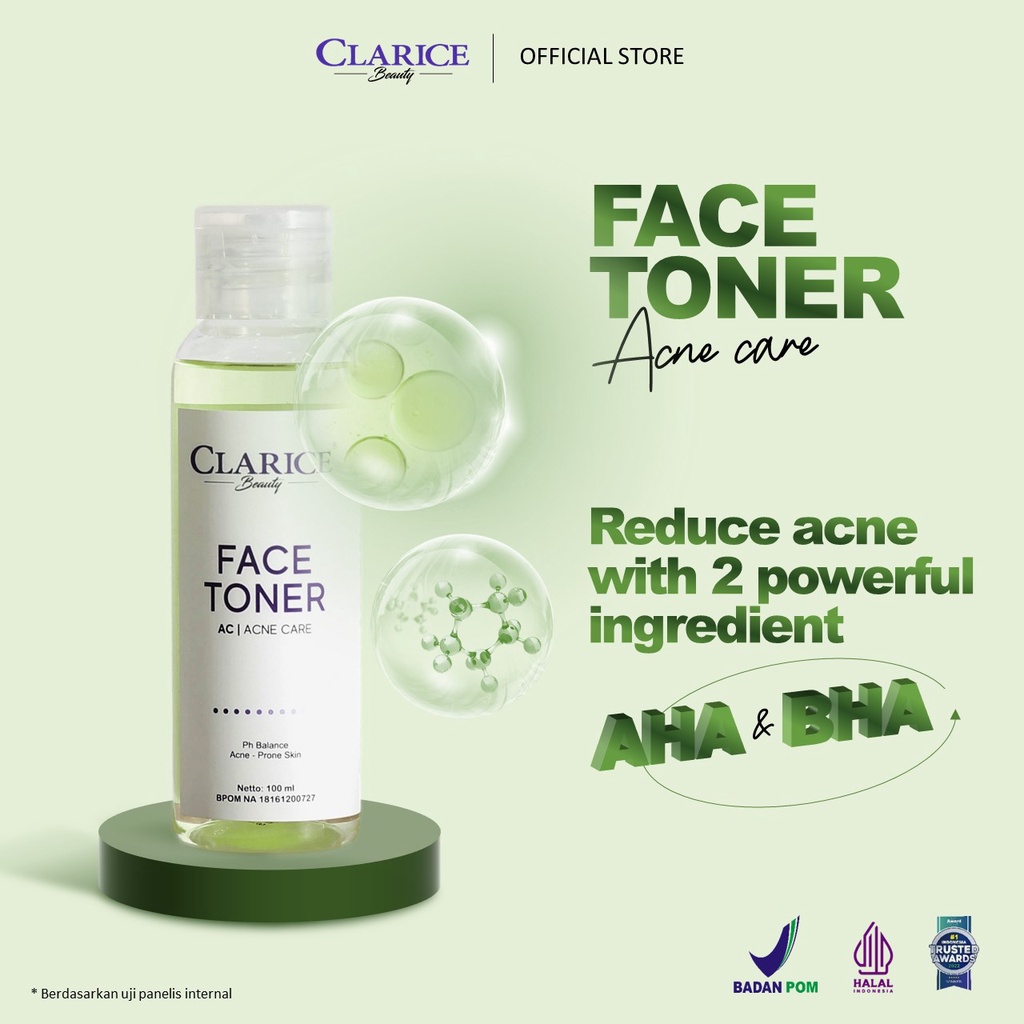 Jual CLARICE Beauty Face Toner Acne Care -Toner Untuk Kulit Jerawat Dan ...
