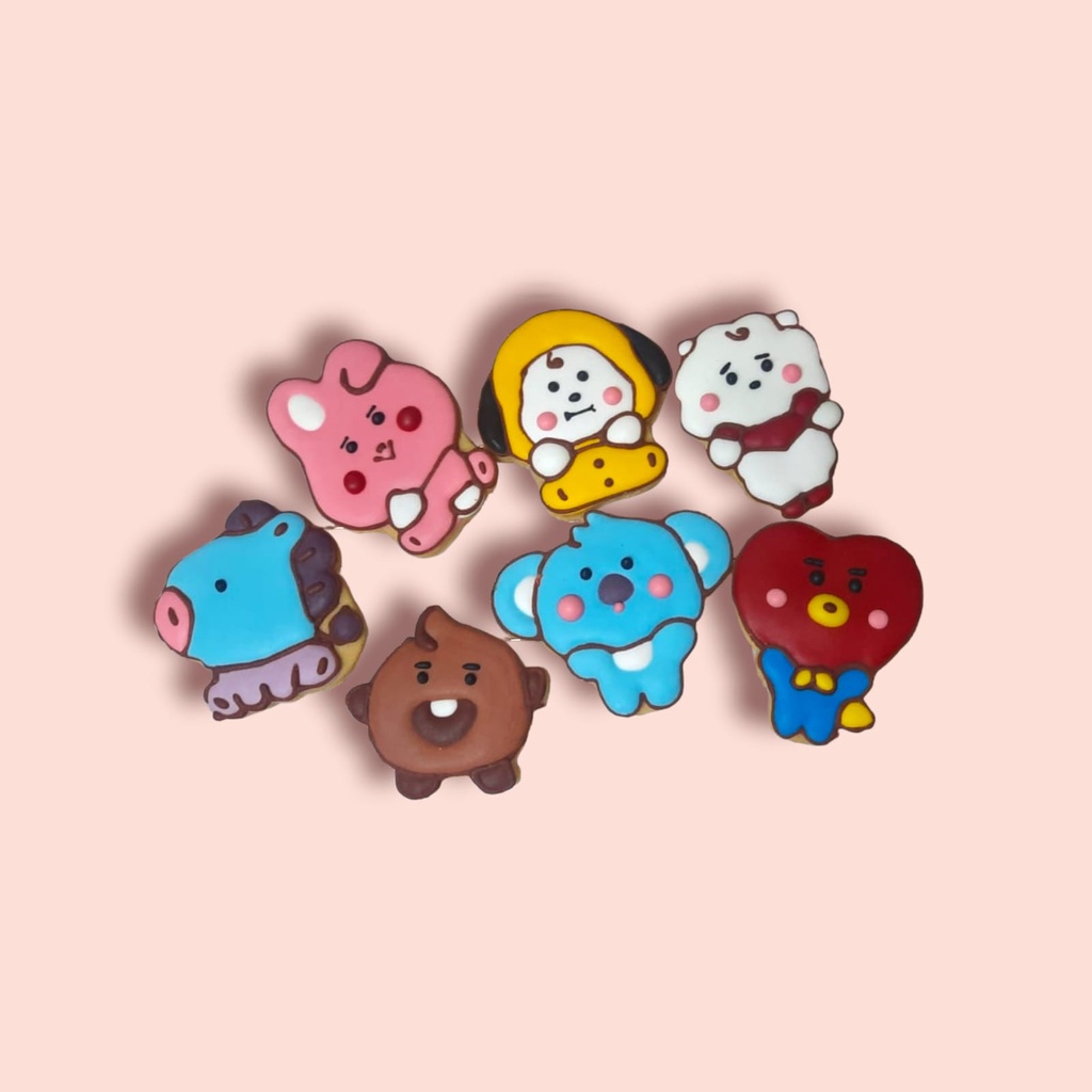 Jual BTS cookies – BT21 RJ Sugar Cookies / Decorated Cookies / Kukis ...