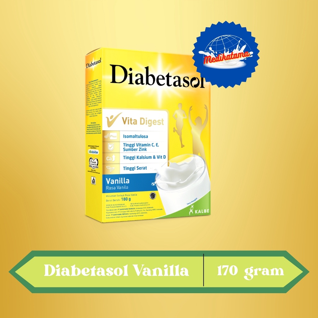 Jual Diabetasol Vanila Vita Digest 170 gram | Shopee Indonesia