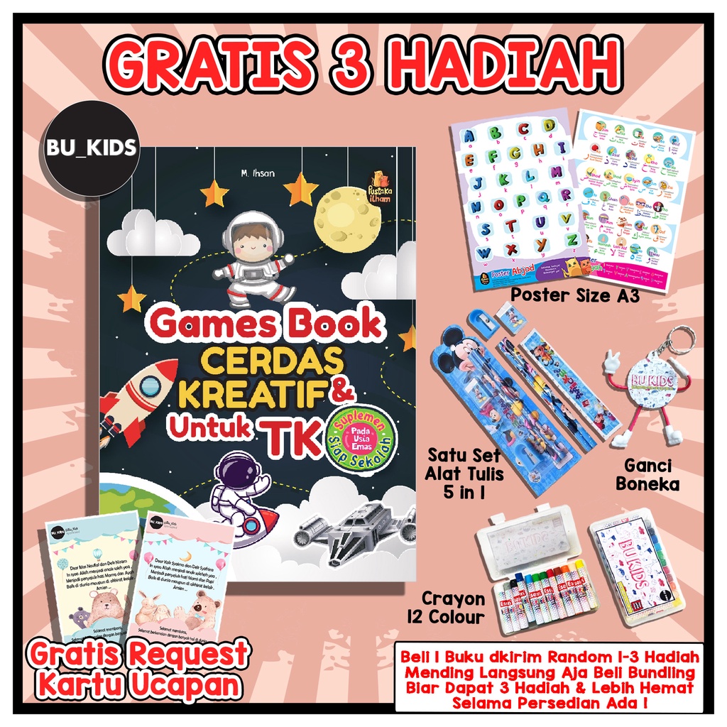 Jual Buku Aktivitas Anak Tk Paud Activity Games Book Cerdas & Kreatif ...