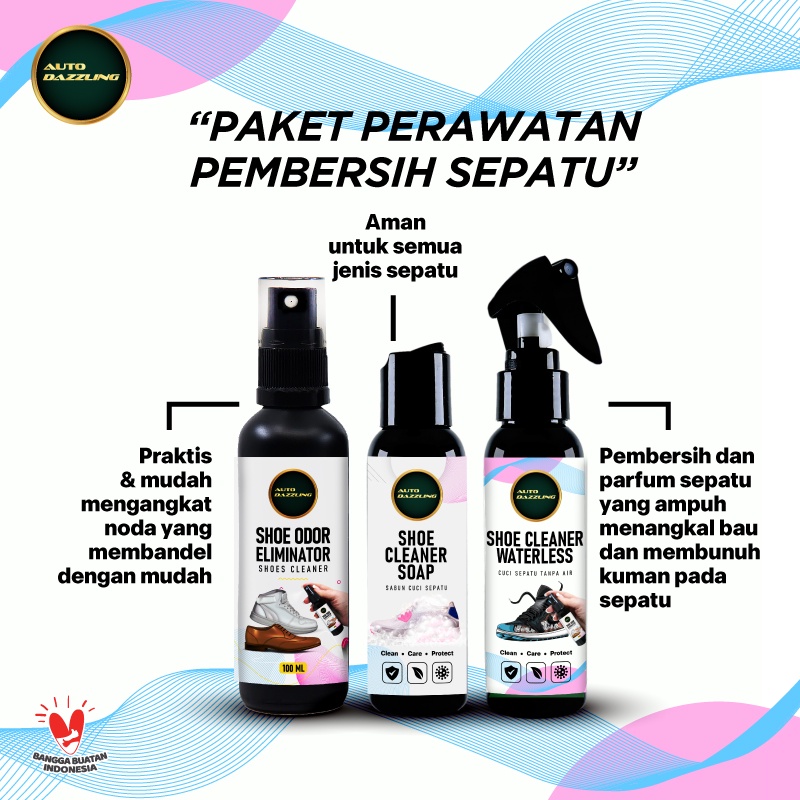 Jual PAKET LENGKAP PEMBERSIH SEPATU SNEAKERS CUCI SEPATU PARFUM SEPATU ...