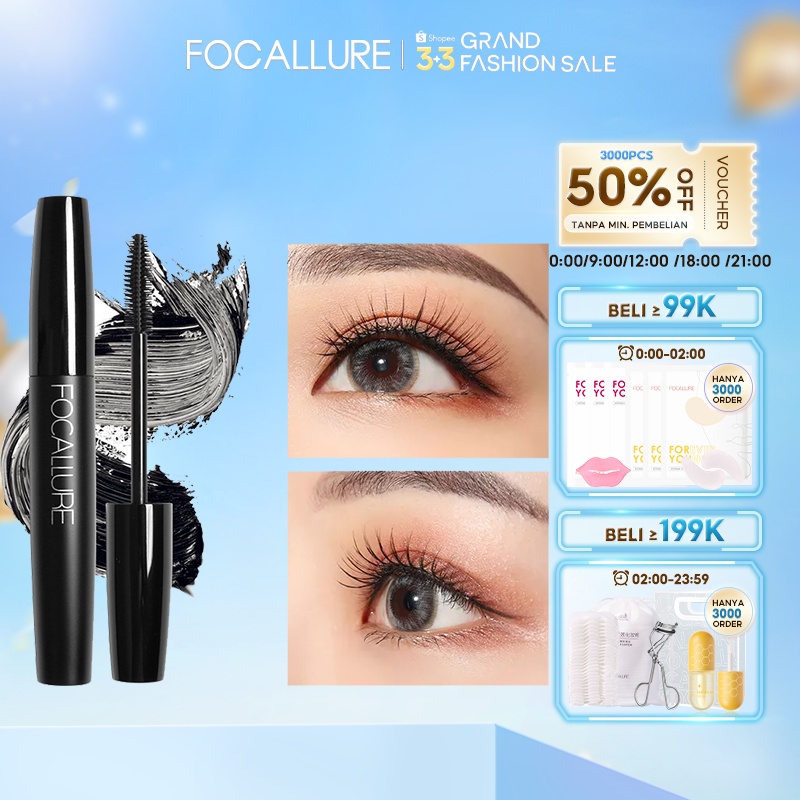 Jual FOCALLURE Volumezing Mascara waterproof kosmetik mata - Maskara ...