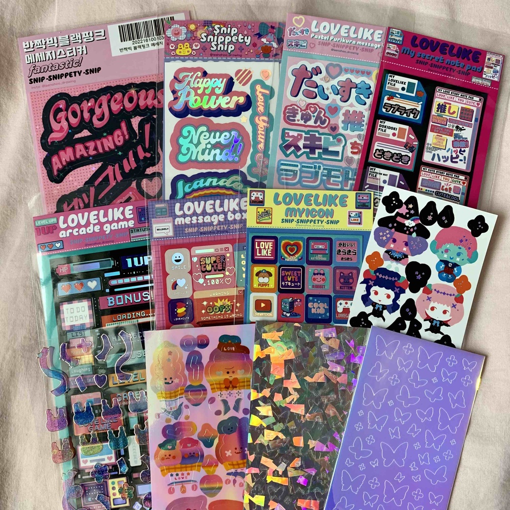 Jual Lee na hoo drawing (snip snippety snip) sticker korea polco ...