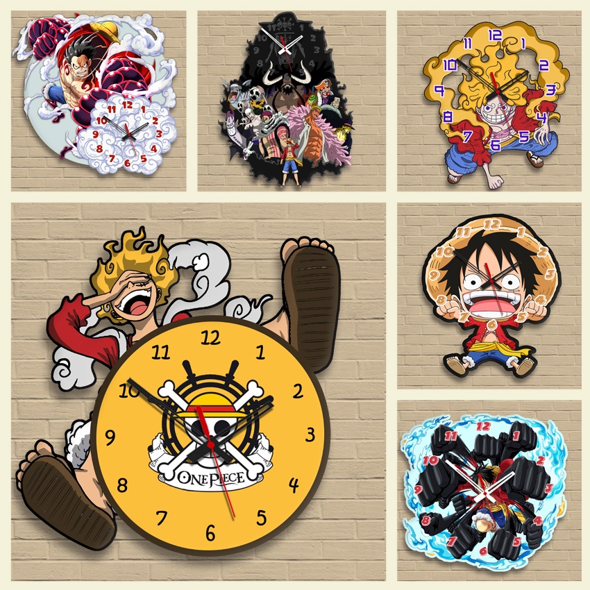 Jual Myu - Jam Dinding One Piece Luffy d monkey Manga Anime Thousand ...