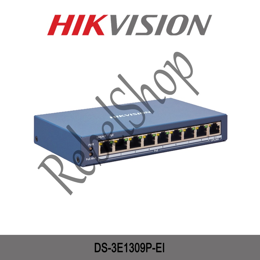 Jual Hikvision DS-3E1309P-EI Switch Smart POE 8 Port 1 Uplink Hub CCTV IP | Shopee Indonesia