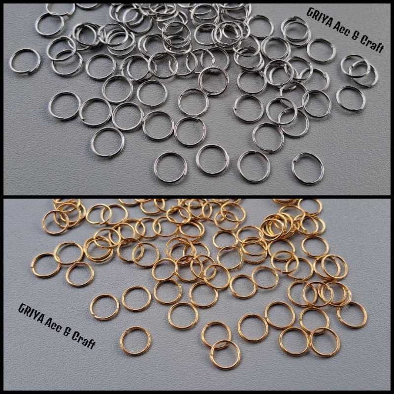Jual ( 50 gram ) Ring Bulat Nikel Bahan Gelang Dan Kalung | Shopee ...