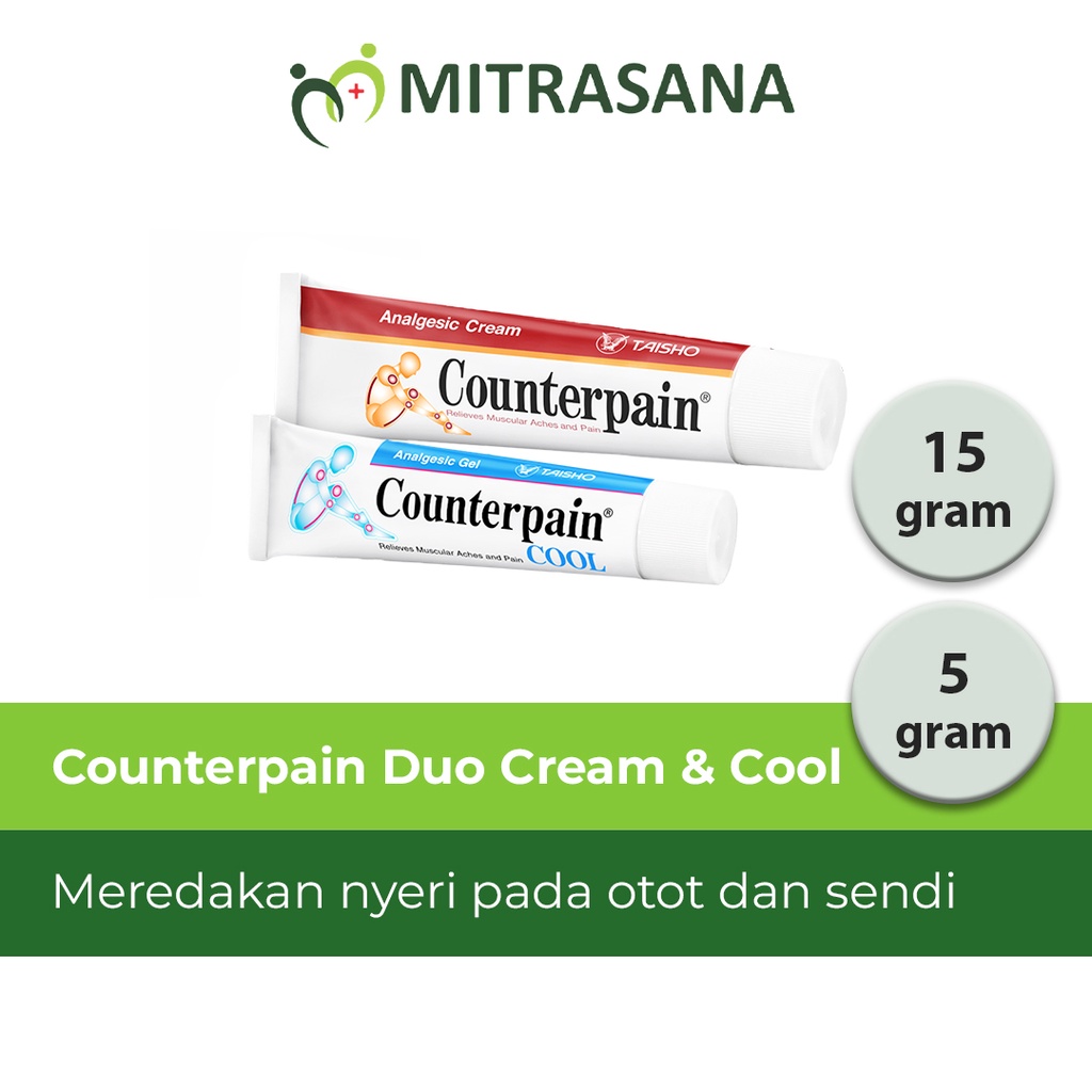 Jual Counterpain Duo - Cream 15 Gr & Cool 5 Gr | Shopee Indonesia