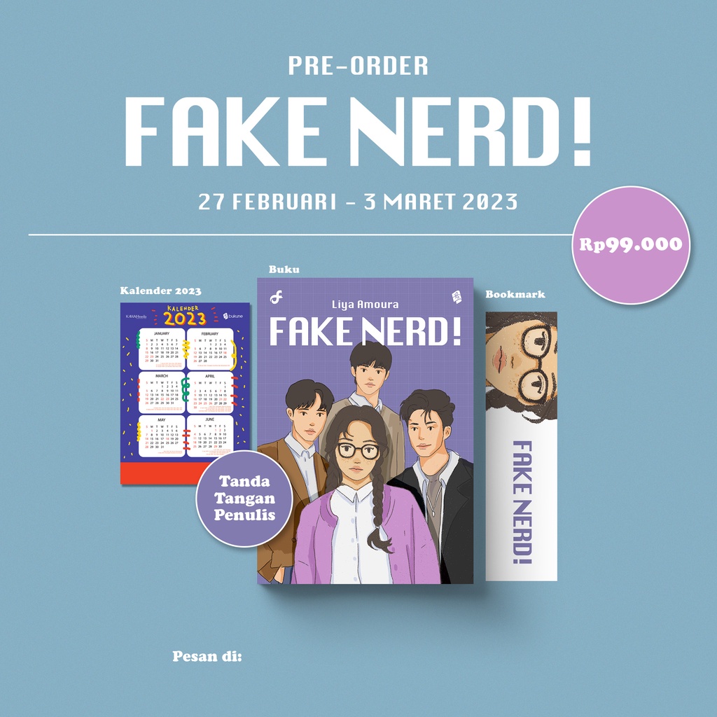 Jual Novel Fake Nerd - Liya Amoura - Bukune | Shopee Indonesia