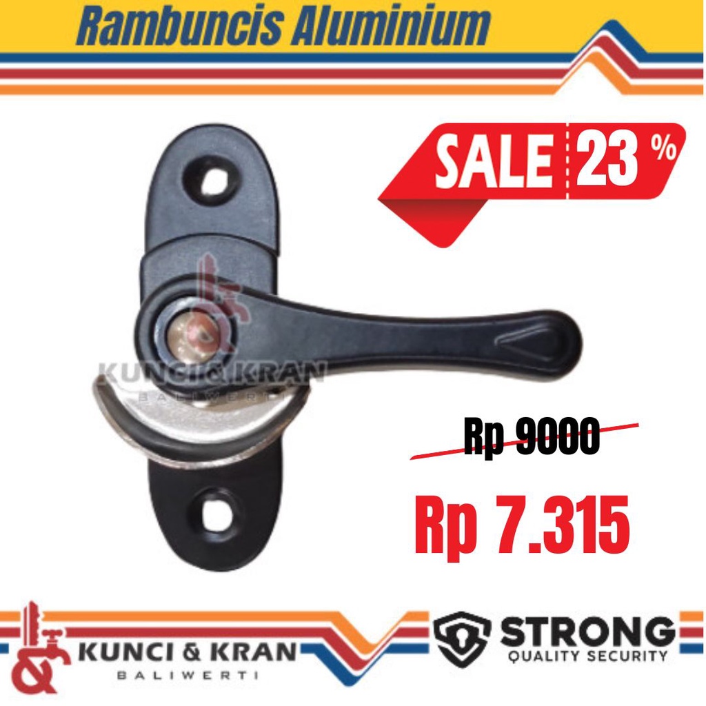 Jual Grendel Jendela Strong 630 Black Grendel Jendela Geser Alumunium ...