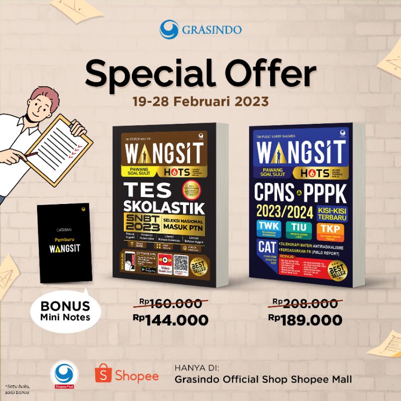 Jual Grasindo - Wangsit Hots Cpns & Pppk 2023/2024 | Shopee Indonesia