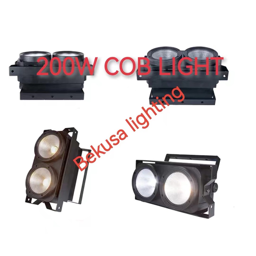 Jual 200W LED Audience Light , 2 Eyes 2 * 100W COB LED Blinder Light ...