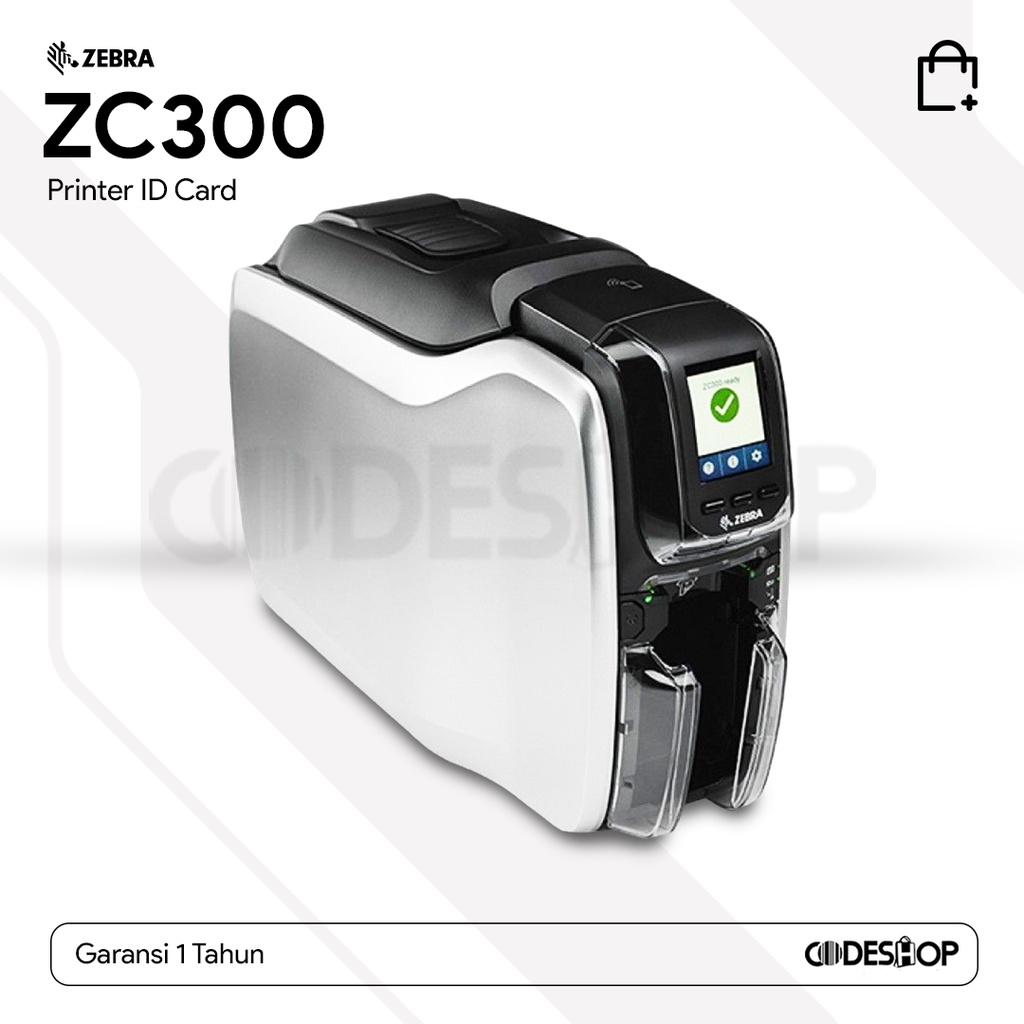 Jual Printer ID Card Zebra ZC300 Mesin Cetak Kartu Single Side USB | Shopee Indonesia