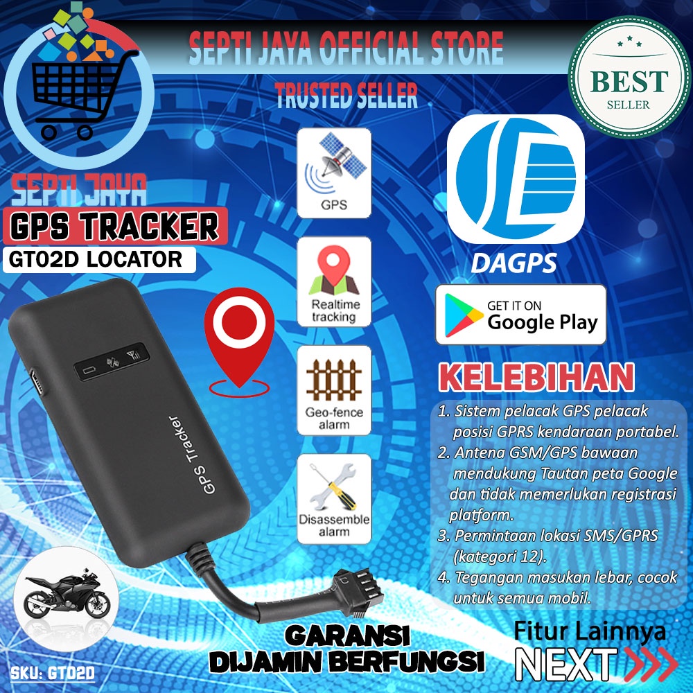 Jual GT02D Pelacak GPS Alat Penacari Lokasi Posisi Tracking Location ...