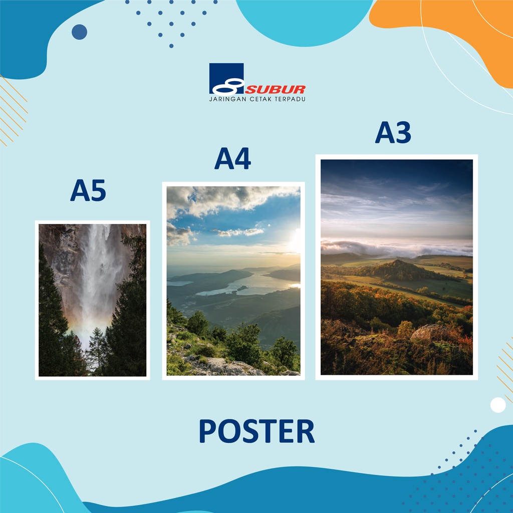Jual Cetak Poster A4 - MIN ORDER 2 PCS - Lembaran Bahan Standar Poster ...