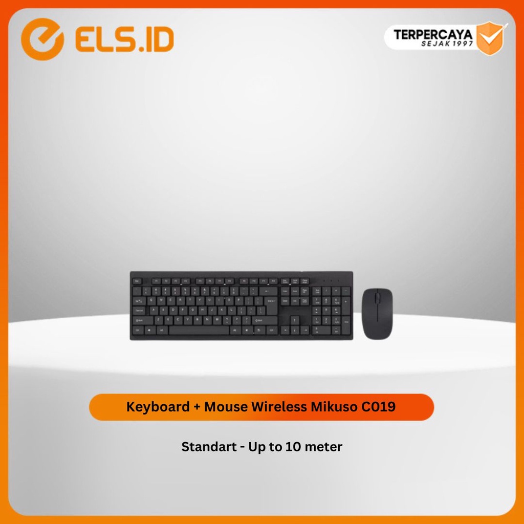 Jual Keyboard + Mouse Wireless Mikuso C019 | Shopee Indonesia