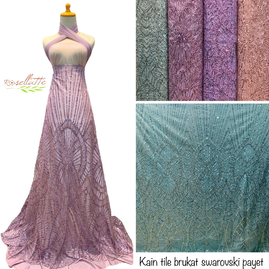 Jual Kain Tile Brokat Athena | Shopee Indonesia