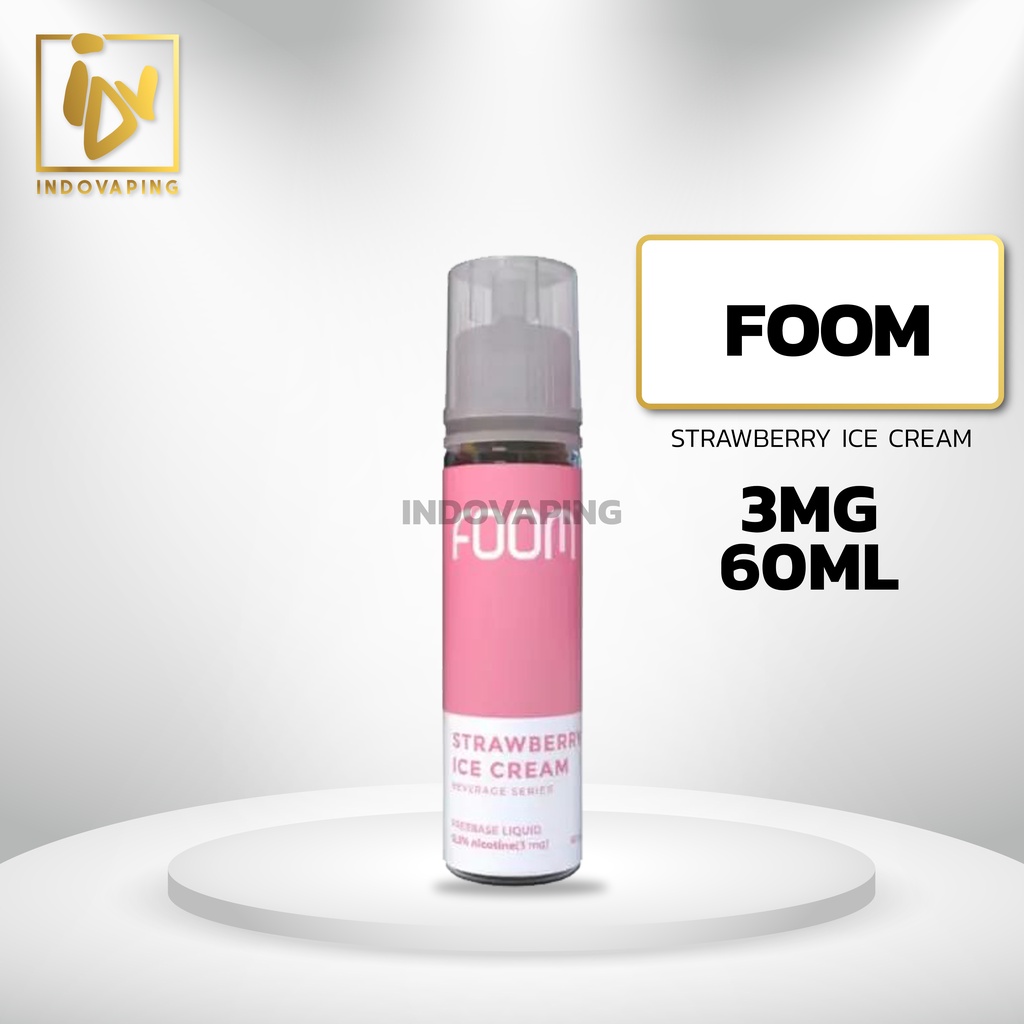 Jual Liquid Vapor Vape - Foom Liquid Strawberry Ice Cream 60ml By Foom ...
