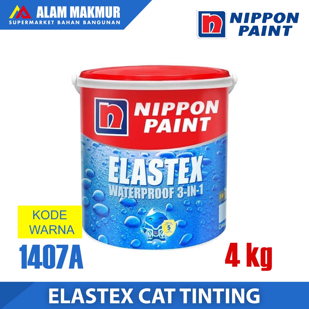 Jual Cat nippon elastex 4 kg KODE WARNA 1407A (CAT TINTING) | Shopee ...