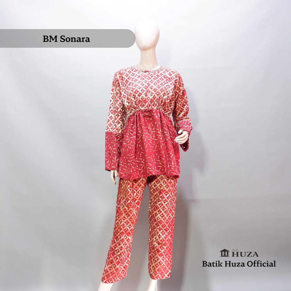 Jual Batik Huza Setelan Busana Muslim Sonara | Shopee Indonesia