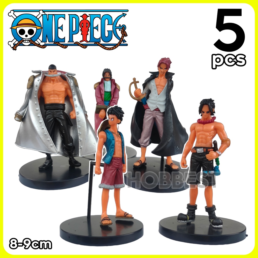 Jual Action Figure ONE PIECE isi 5 pcs - Miniatur Topper Kue Pajangan ...