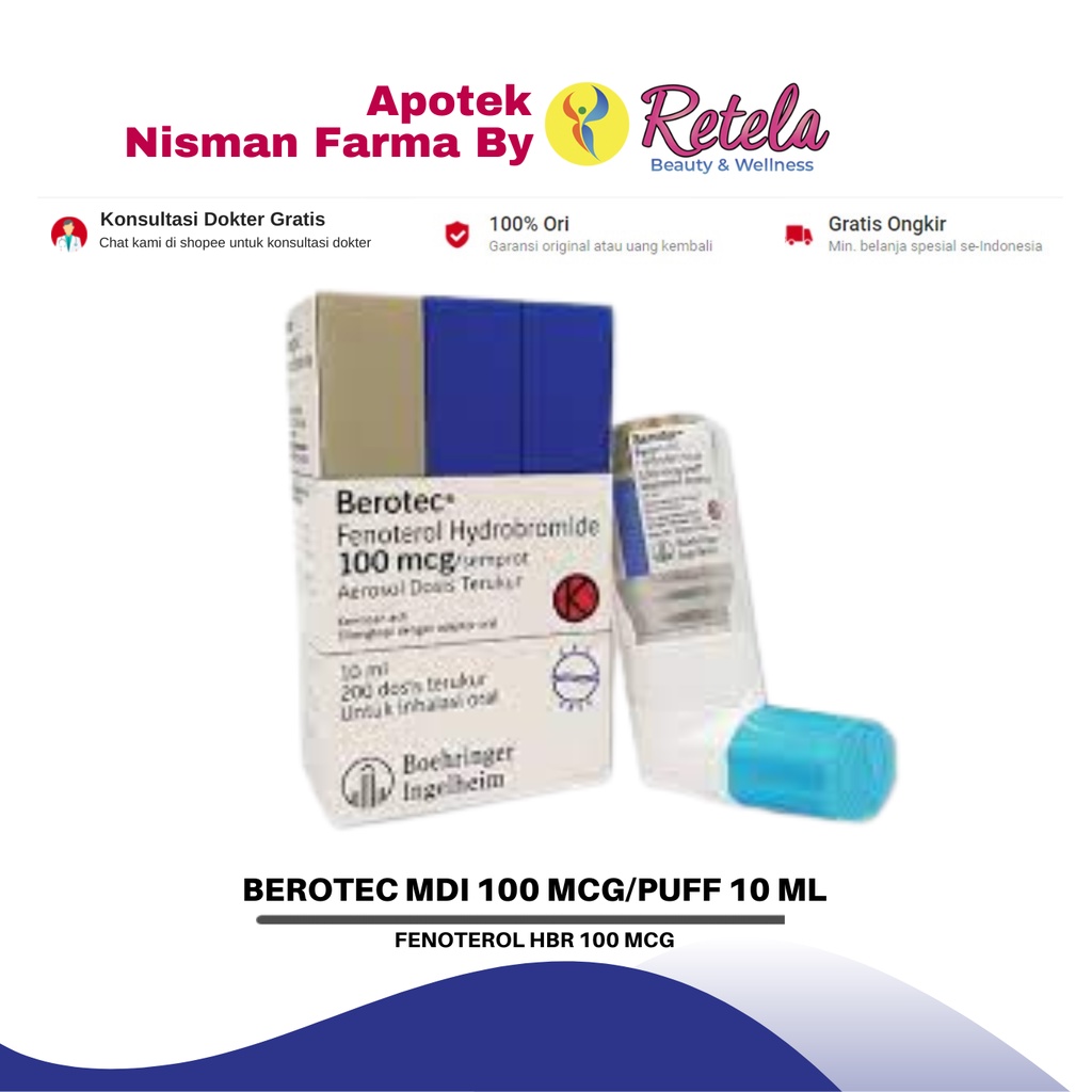 Jual Berotec MDI 100 mcg/Puff 10 ml / Fenoterol HBr 100 mcg / Asma ...