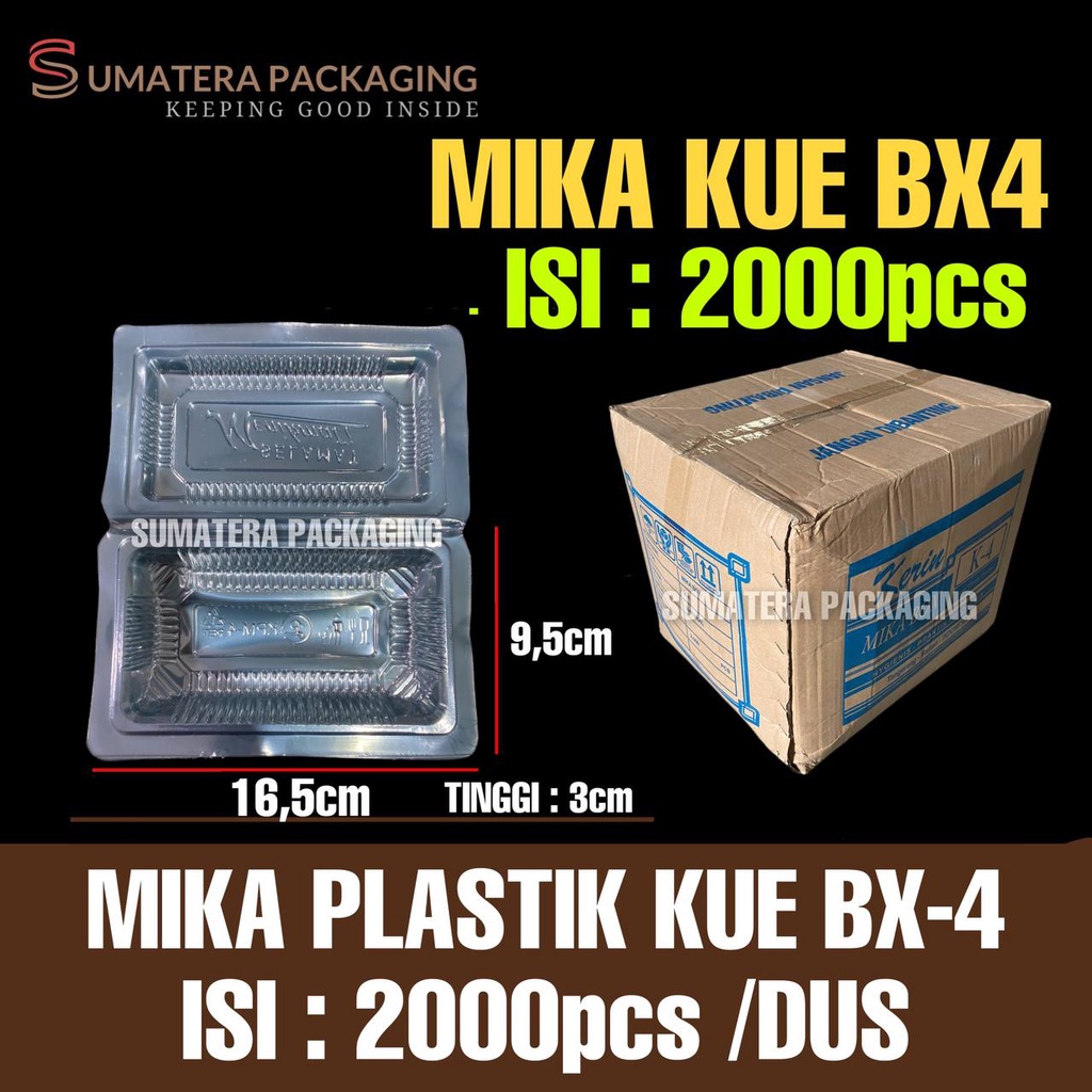 Jual MIKA PLASTIK kue BX4 isi 2000 pcs /dus kerin kue mie bolu makan ...