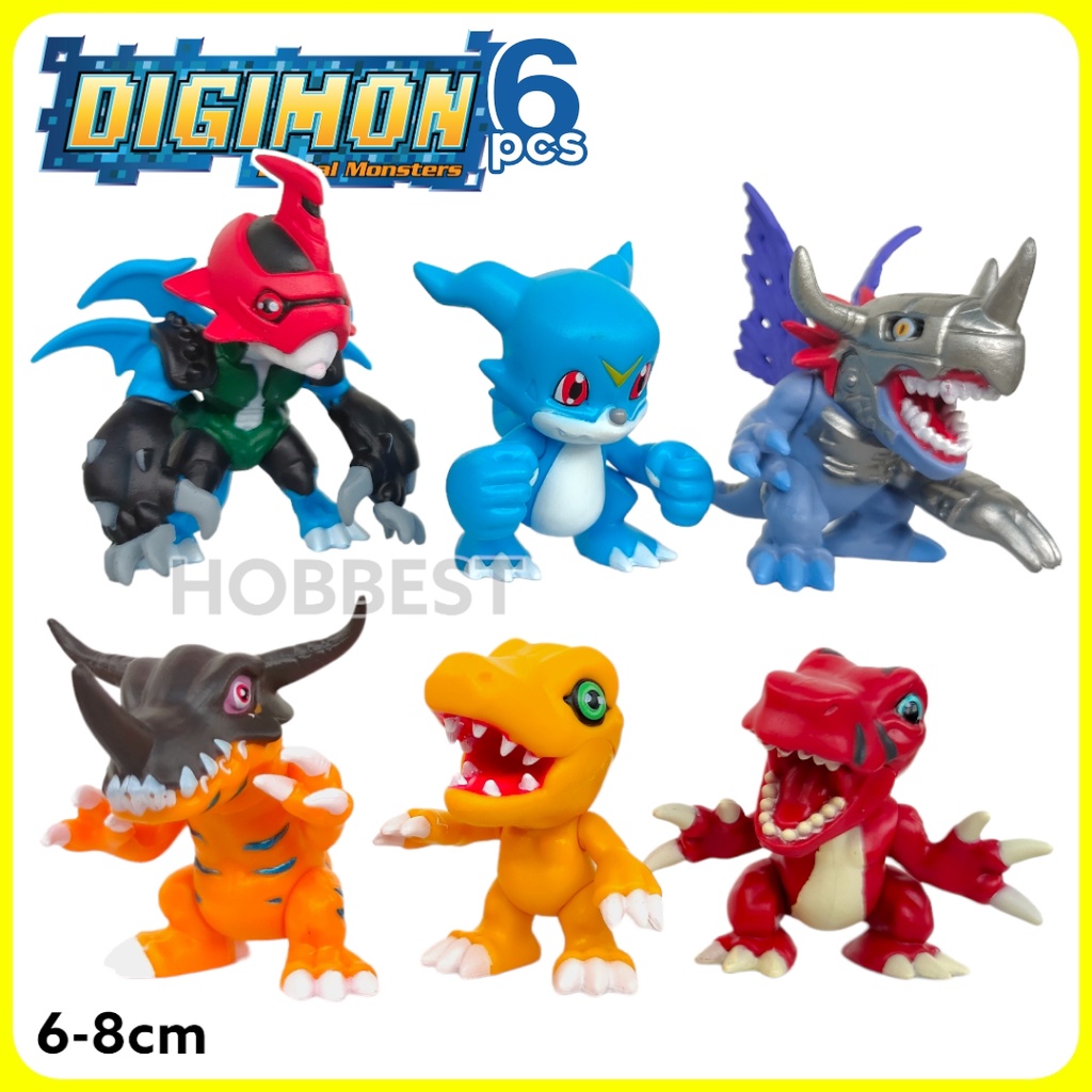 Jual Action Figure DIGIMON ADVENTURE isi 6 pcs - Miniatur Topper Kue ...