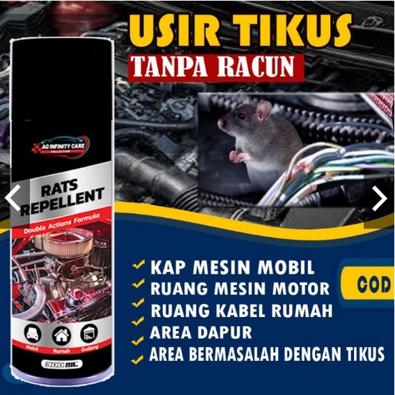 Jual Pengusir Tikus Mobil Pembasmi Anti Tikus spray semprotan rats ...