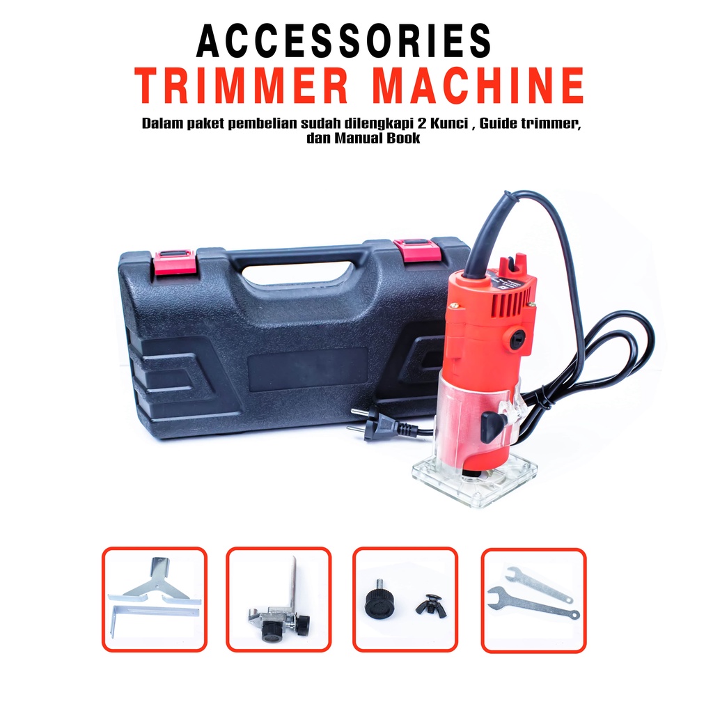 Jual Mesin Trimer Kayu Mesin Profil Kayu Mesin Router Wood Trimmer 3703 ...