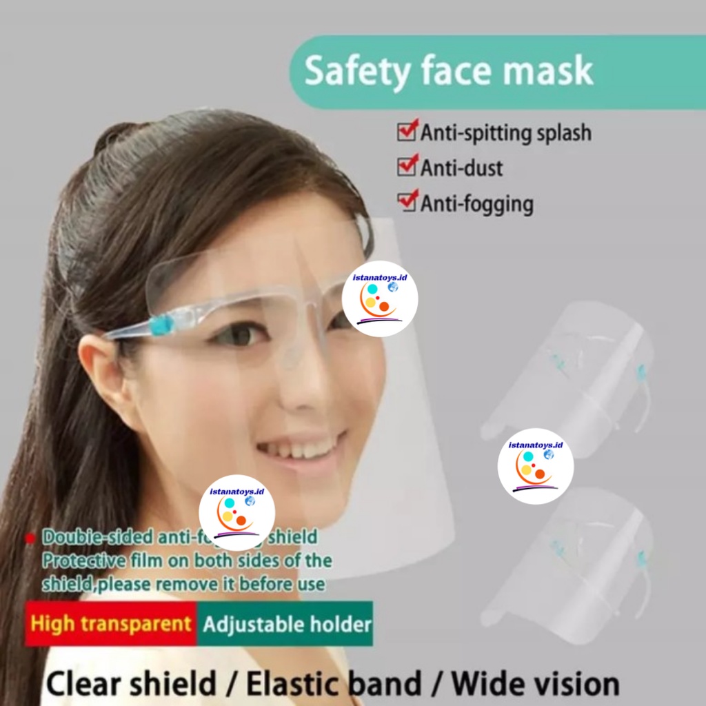 Jual ID Kaca Mata Face Shiled ( Anti Oil Mask ) | Shopee Indonesia