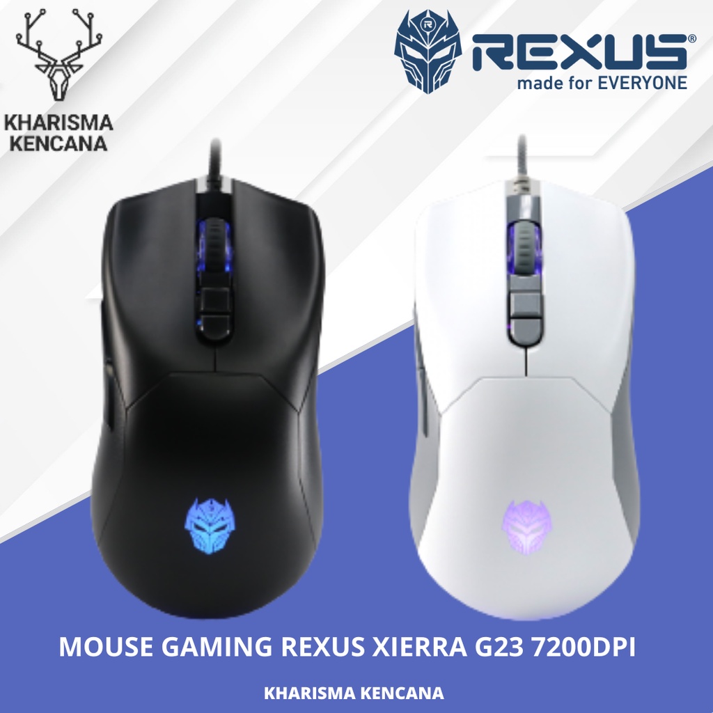 Jual MOUSE GAMING REXUS XIERRA G23 RGB 7200DPI | Shopee Indonesia