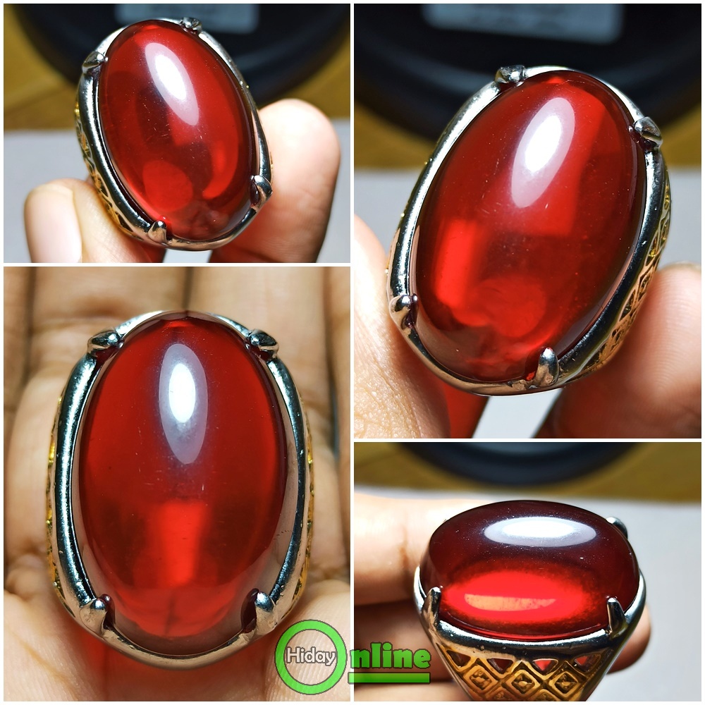 Jual CINCIN PERMATA MERAH SIAM DELIMA JUMBO 30mm | Shopee Indonesia