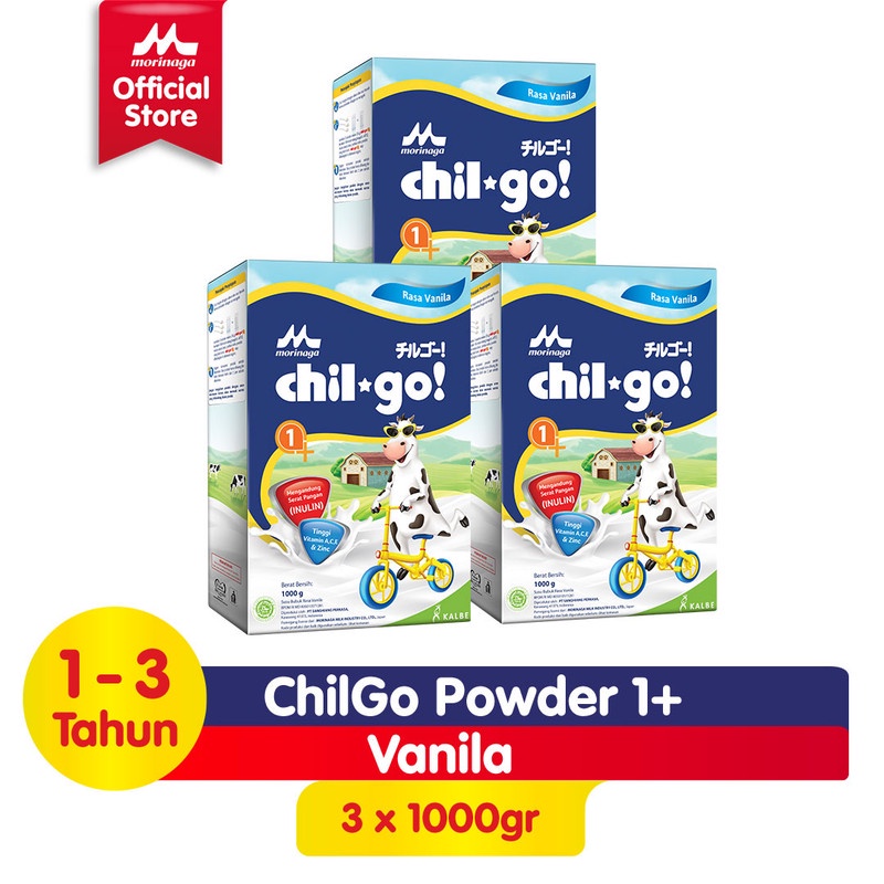 Jual Paket 3pcs ChilGo Powder 1+ Vanila 1000g | Shopee Indonesia