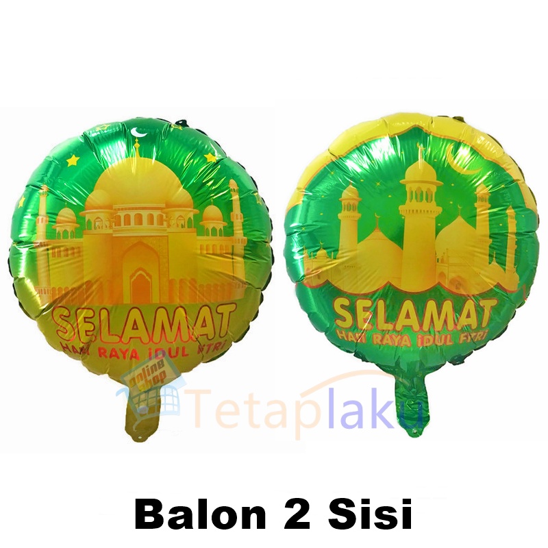 Jual Hiasan Balon Bulat Foil Hari Raya Dekorasi Ornament Idul Fitri 2 ...