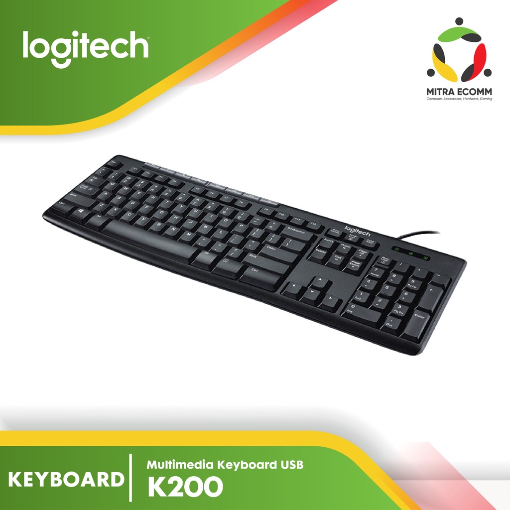 Jual KEYBOARD LOGITECH K200 USB K-200 MULTIMEDIA | Shopee Indonesia