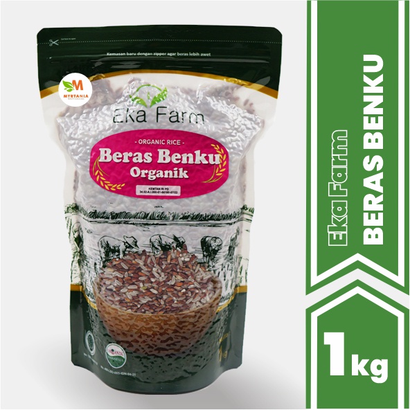 Jual Beras Diet Benku Organik Eka Farm Kemasan Vakum 1kg | Shopee Indonesia