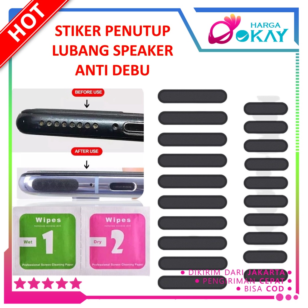 Jual HO STIKER PENUTUP LUBANG SPEAKER ANTI DEBU ISI 10 PCS STICKER ...