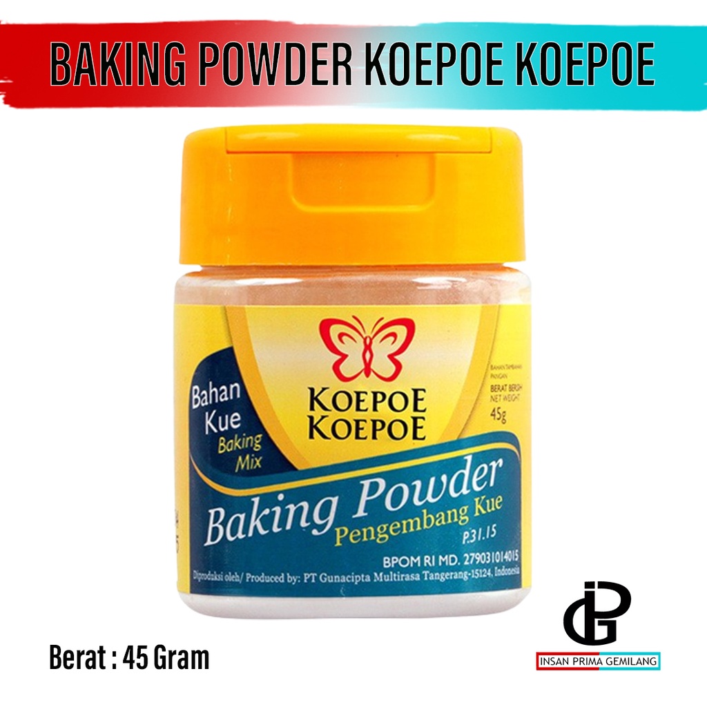 Jual Baking Powder 45 gr KOEPOE KOEPOE / Pengembang Kue | Shopee Indonesia