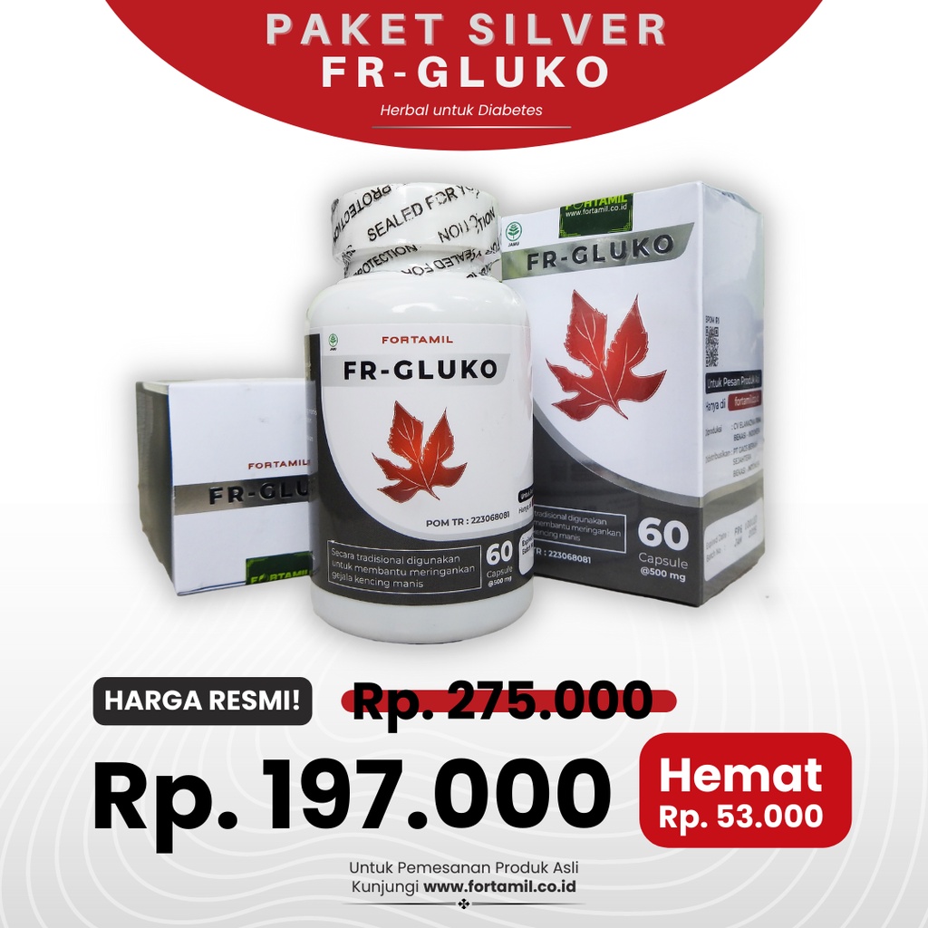 Jual Fortamil FR-Gluko Kapsul Obat Herbal Penurun Gula Darah Diabetes ...